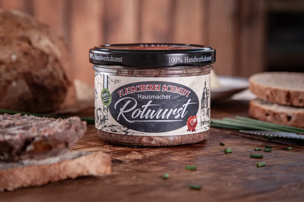 Rotwurst - Thüringer Fleischspezialitäten vom Schmidt